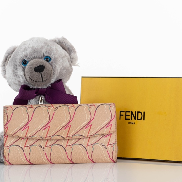 Fendi | Bags | Rare Fendi Rare Bird Long Wallet With Full Inclusion ...
